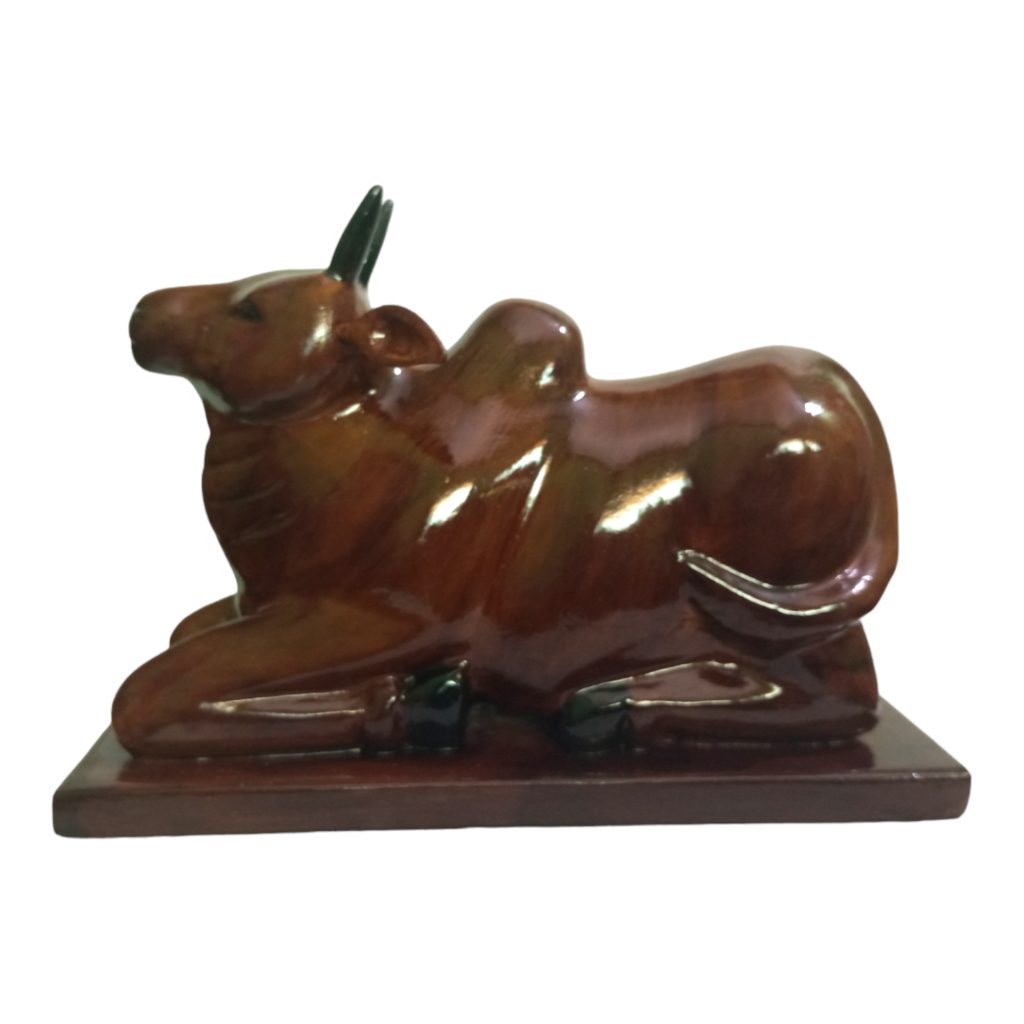 Wooden Handmade Lord Shiva OX statue - Pure Traditional Product